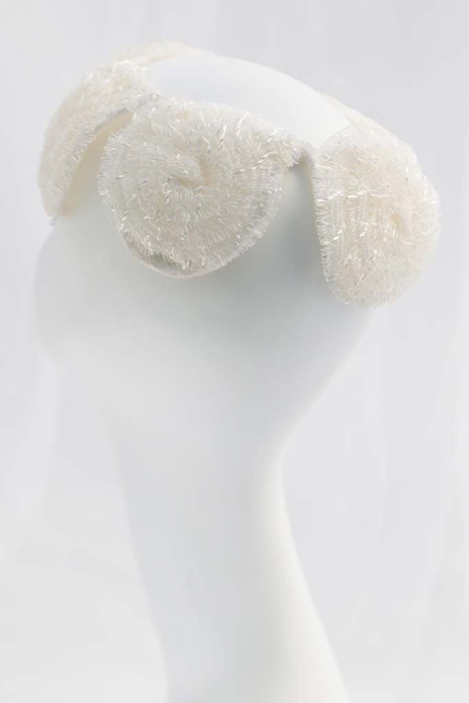 BRITTON | White Ivory Vintage Wedding Hat Unusual Cocktail Headpiece ...